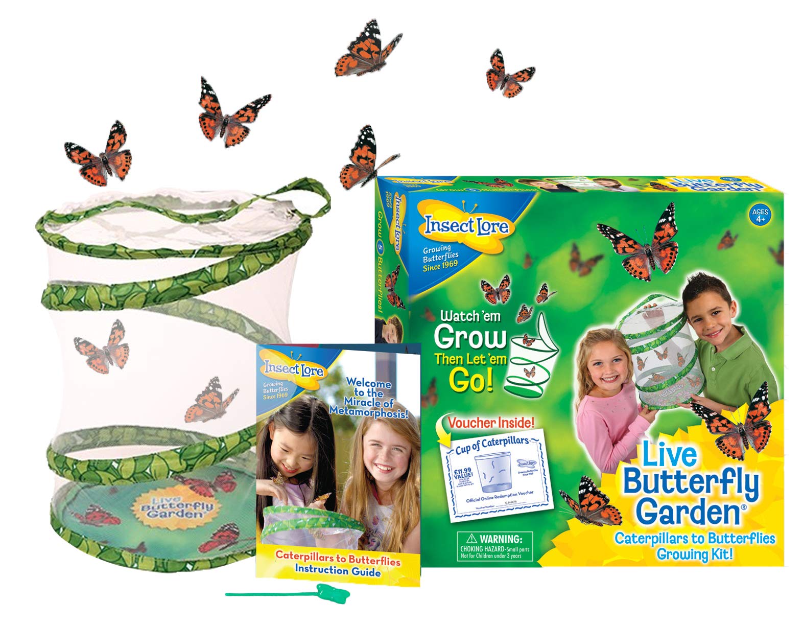 Painted Lady Butterfly Kit - Habitat, STEM Journal, & Voucher for ...