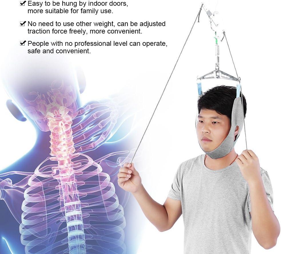 Adjustable Cervical Traction Device, Over Door Cervical Traction Neck ...