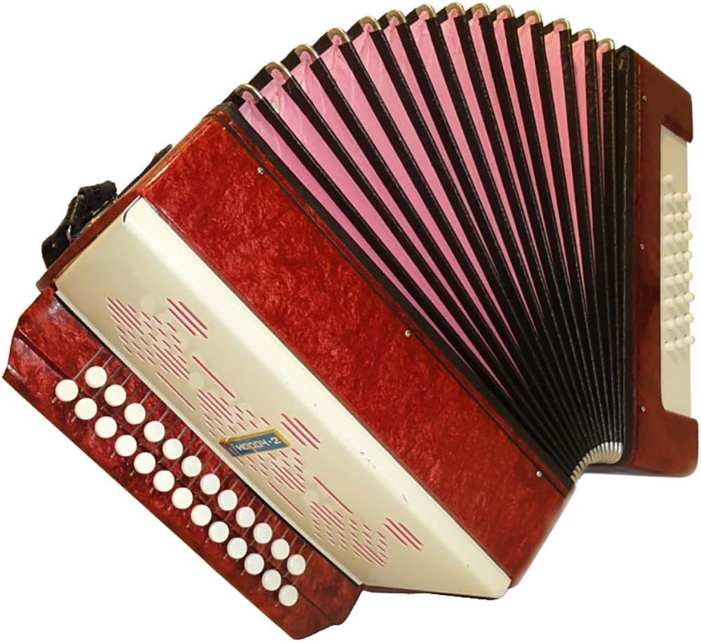 Amazon.com: Russian Garmon Narach-2, Button Accordion Harmonika ...