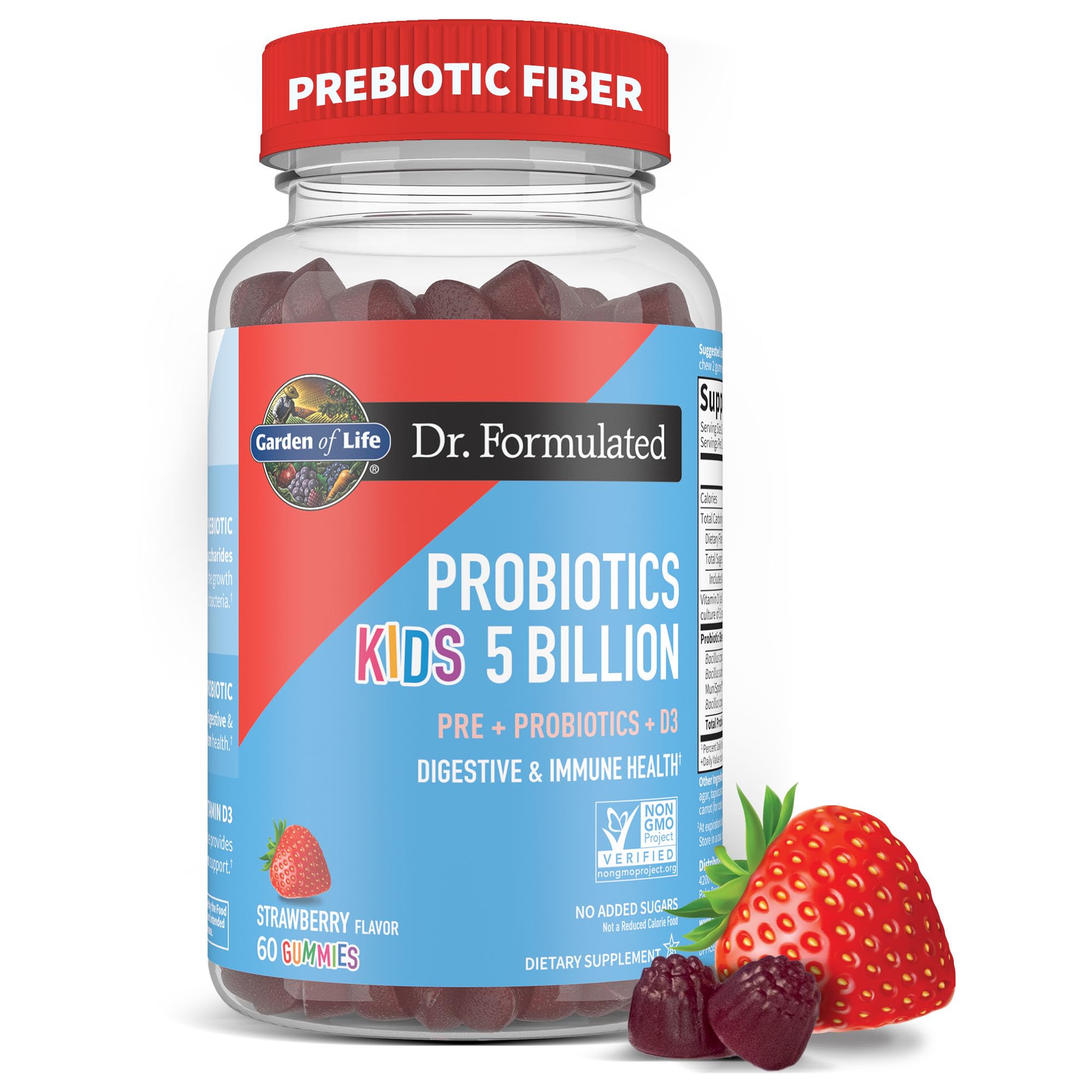 Garden of Life Dr Formulated 5 Billion CFU Prebiotic Fiber, Probiotic ...