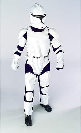 Amazon.com: Star Wars Deluxe Clone Trooper Costume With Body Armor ...