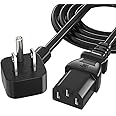 Amazon.com: AGVEE 10ft TV Power Cord, 90 Degree Angled L-Shaped ETL ...