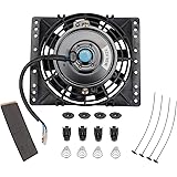 Amazon.com: 6'' Inch Small Slim Push Pull Electric Cooling Fan 650CFM Radiator Oil Cooler Mount ...