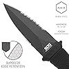 SOG Boot Knife with Sheath - Mini Pentagon Fixed Blade Knife and ...