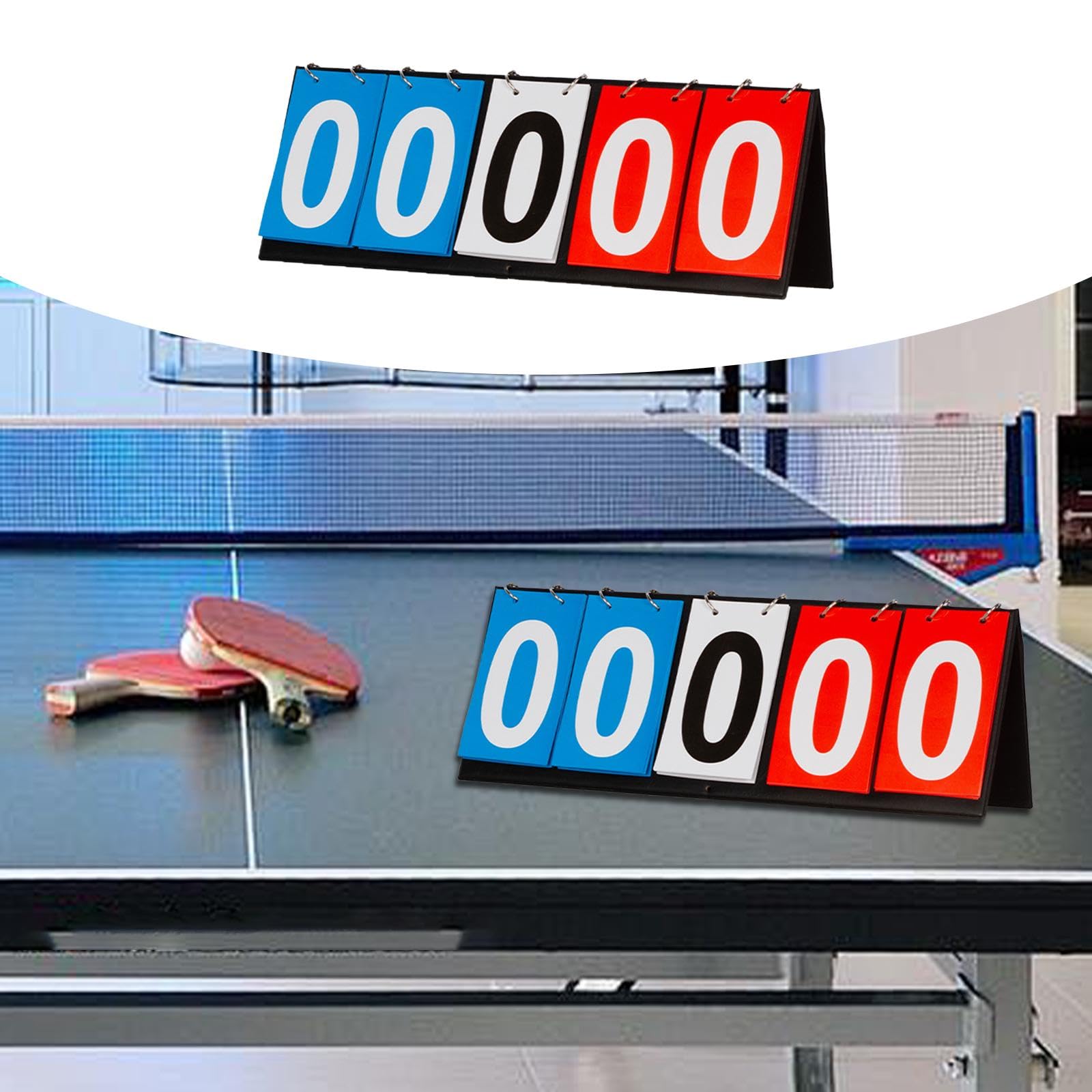 Aymzbd Tabletop Scoreboard Score Flipper 4/5/6 Digit Lightweight Sports ...