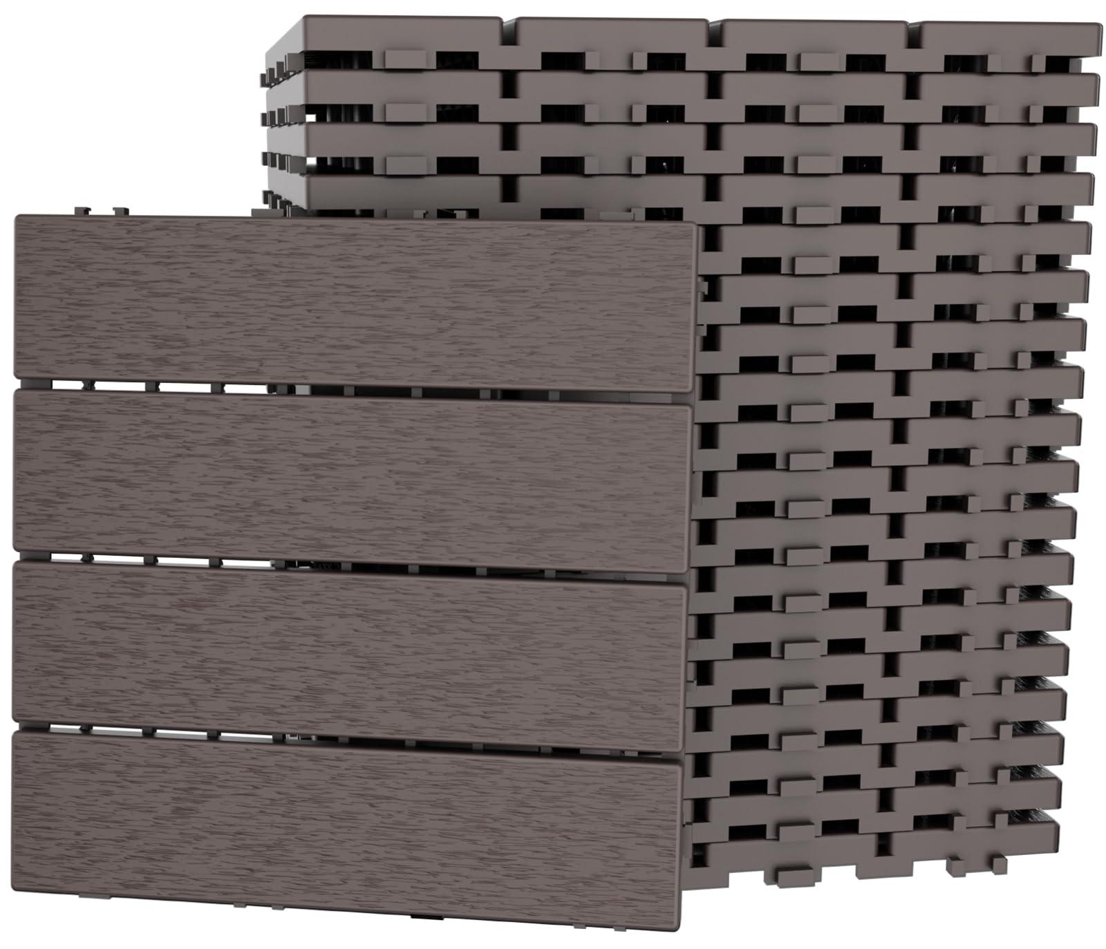 Mua AOSTD Plastic Interlocking Deck Tiles,9 Pack,12"x12" Waterproof ...