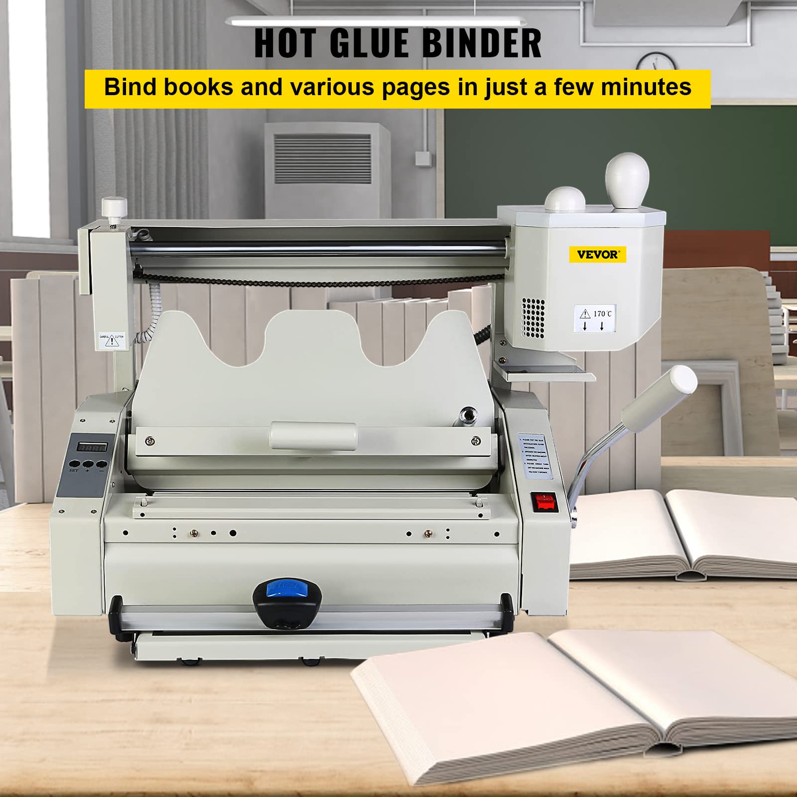 Mua VEVOR Wireless Glue Book Binding Machine, A4 Manual Hot Glue Book ...