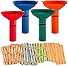 252 Coin Wrappers with Coin Sorter Tubes - Funnel Shaped Color-Coded ...