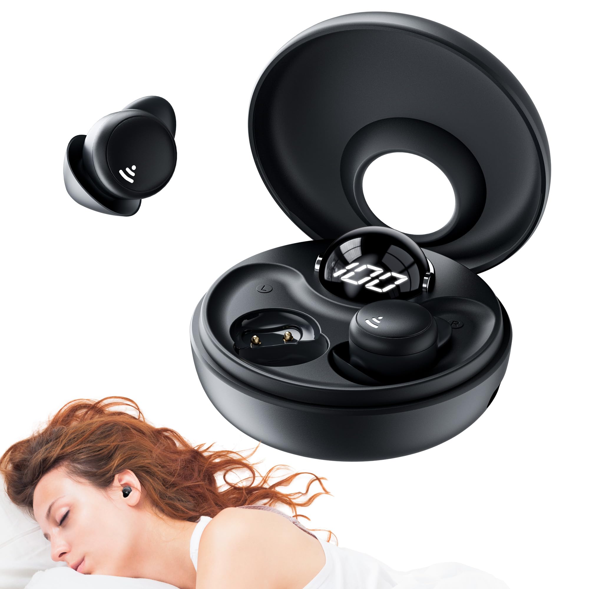 Kinglucky Sleep Headphones for Side Sleeping Earbuds Wireless Bluetooth ...