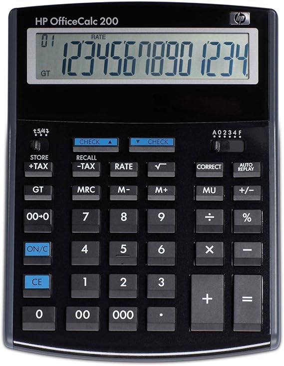 Hewlett Packard OfficeCalc 200 Desktop Calculator: Amazon.co.uk: Office ...