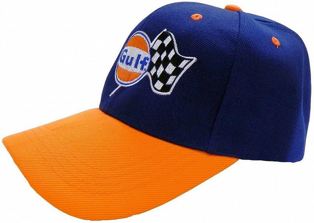 Gulf Racing Team Baseball Cap Blue and Orange: Amazon.co.uk: Clothing