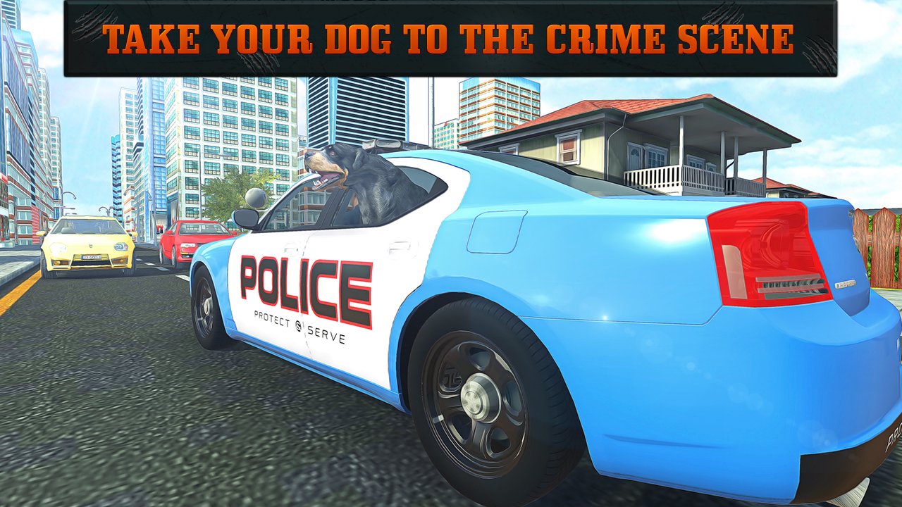 Amazon.com: Rotweiler Police Dog Hunt Crime City Criminal Case 3D: Cops ...