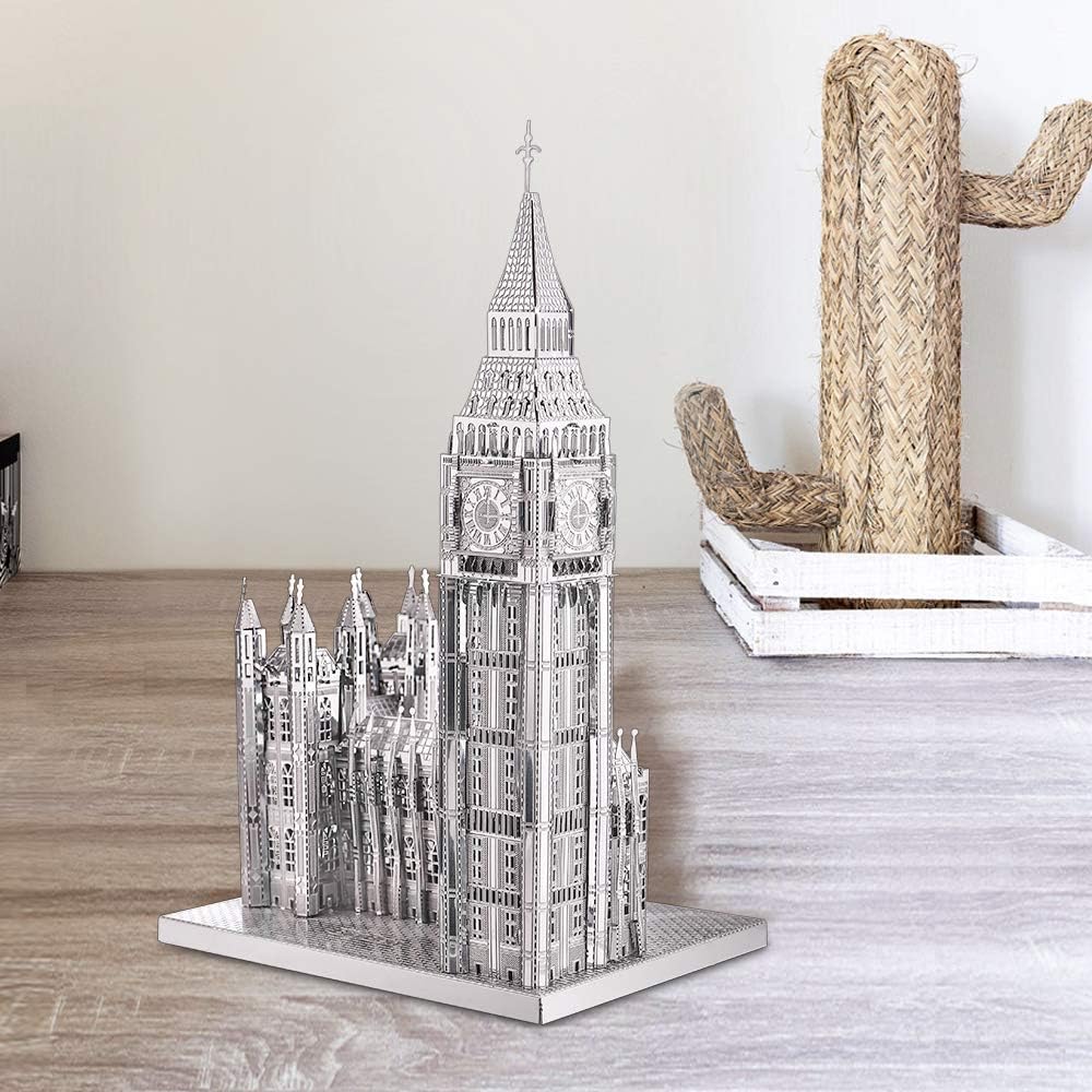 Piececool 3d Metal Model Kits for Adults – Big Ben DIY 3d Metal Jigsaw ...