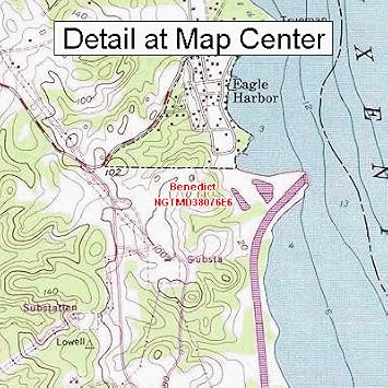 Amazon.com : USGS Topographic Quadrangle Map - Benedict, Maryland ...