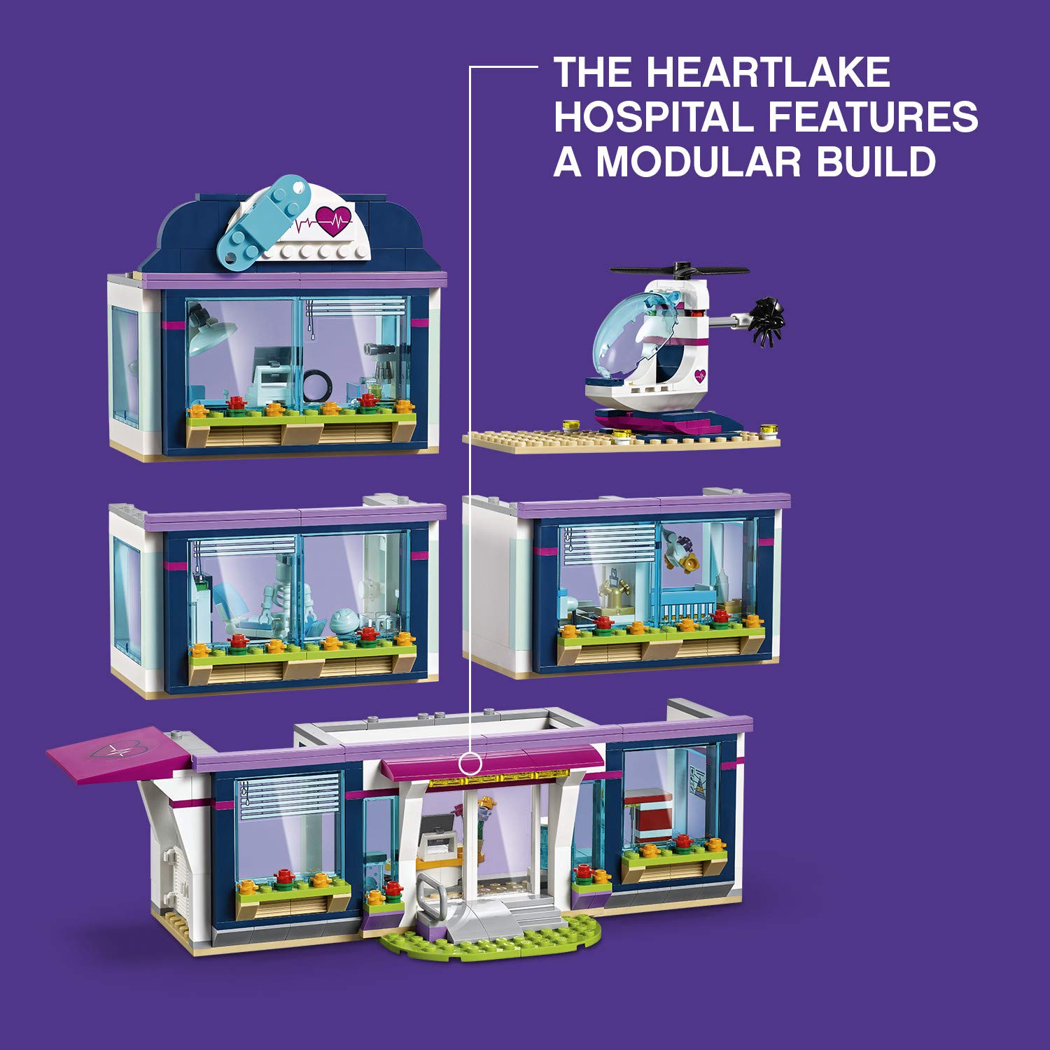 Mua Friends Heartlake Hospital 41318 Building Kit (871 Piece) trên ...