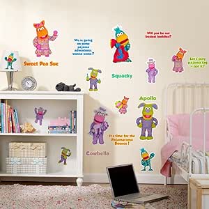Amazon.com: Lunarland PAJANIMALS Wall Decals SQUACKY SWEET PEA APOLLO ...