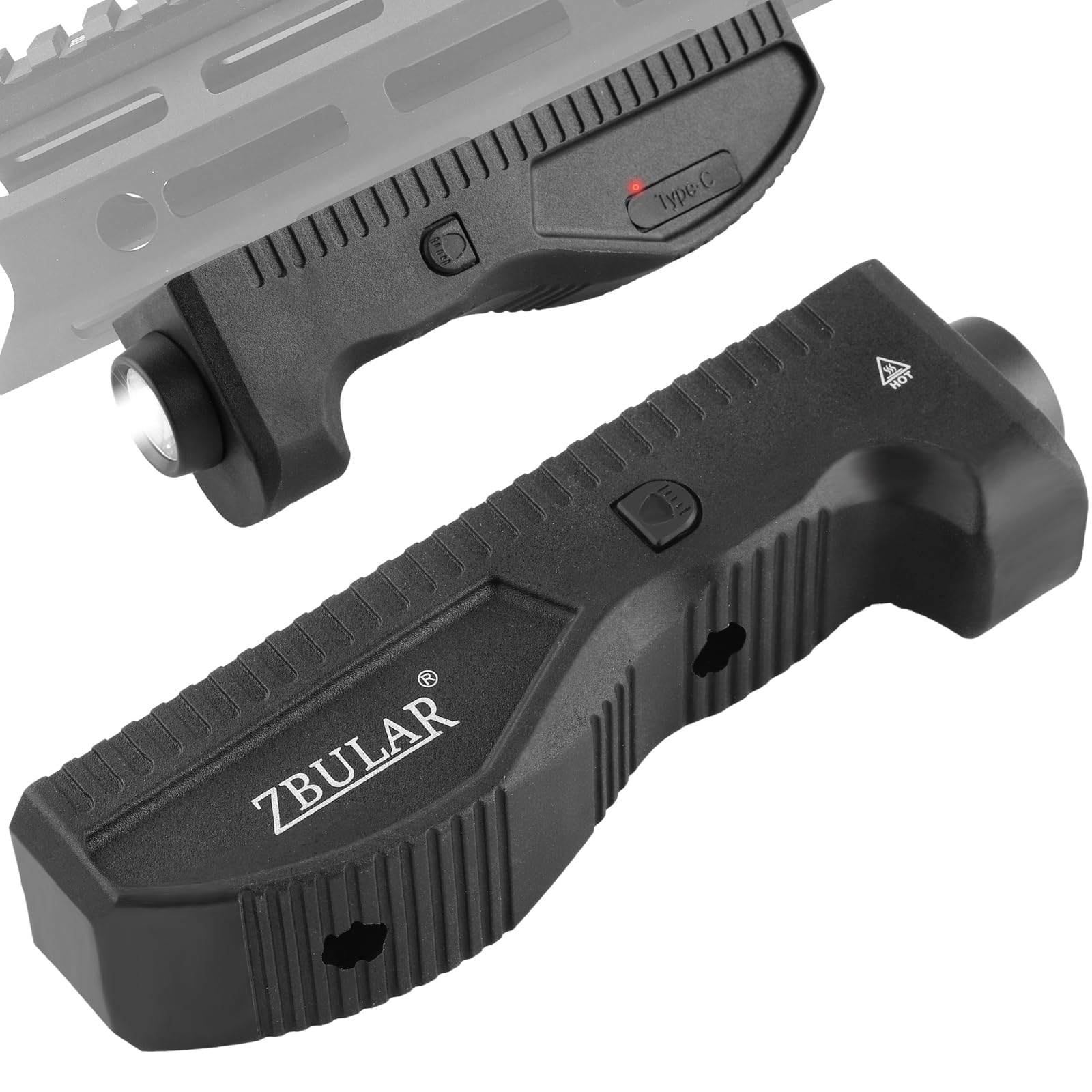 ZBULAR 1450 Lumens Weapon Light, Tactical Flashlight for Rifle,MLOK ...