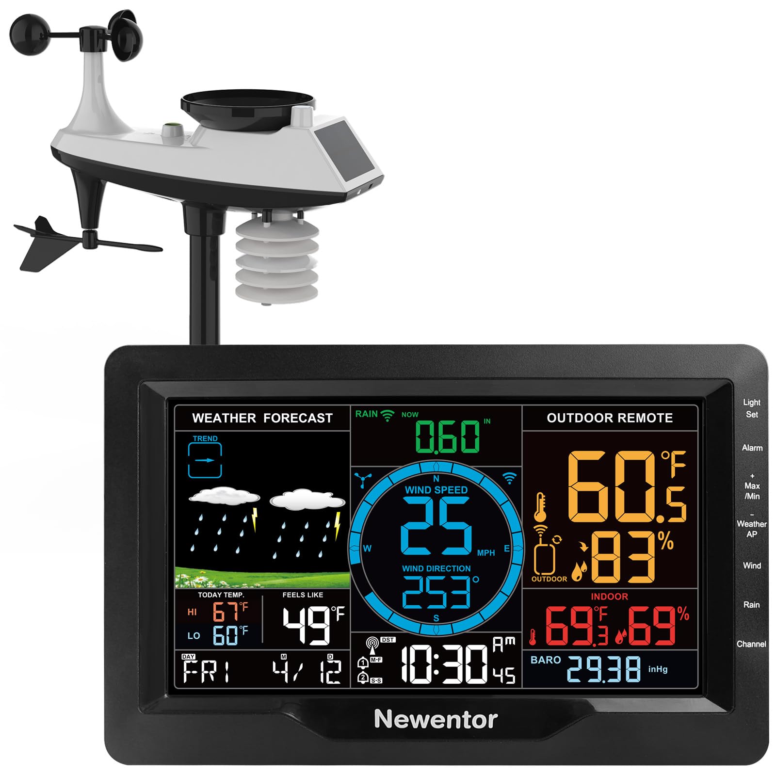 Mua Newentor Weather Station with Rain Gauge and Wind Speed, Weather ...