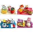 Amazon.com: MBD 4 Mini Lunch Trays with Mini Food for 18 Inch Dolls ...