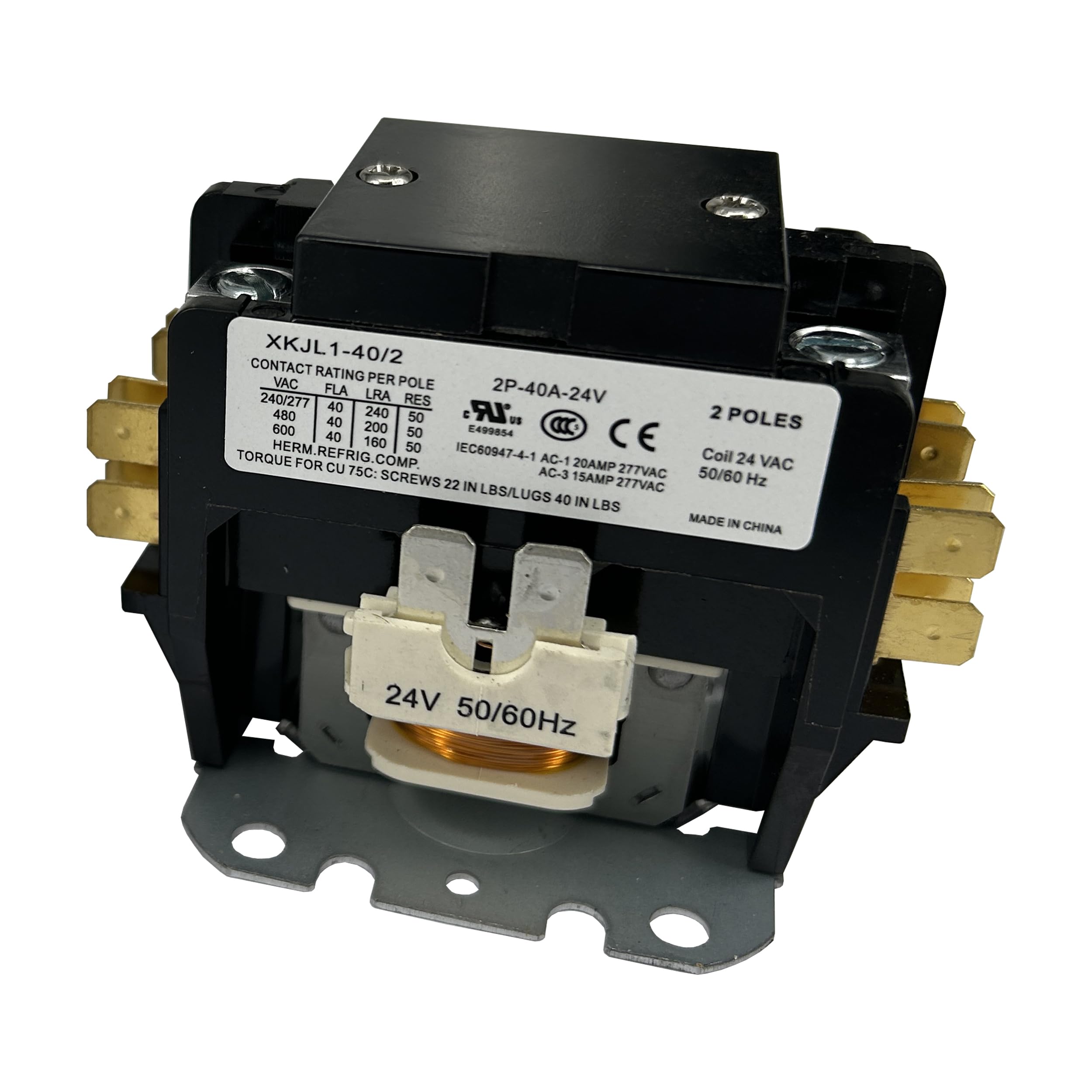 Mua HVAC Motor Contactor 2 Pole FLA 40 Amp Coil 24VAC Air Conditioner ...