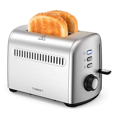 Buy 2-Slice Toaster, Tdbest with 7 Toast Shade Level Settings ...
