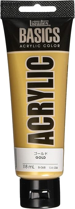 Amazon.co.jp | リキテックス アクリル絵具 リキテックス ベーシックス ゴールド B-068 118ml | ホビー 通販