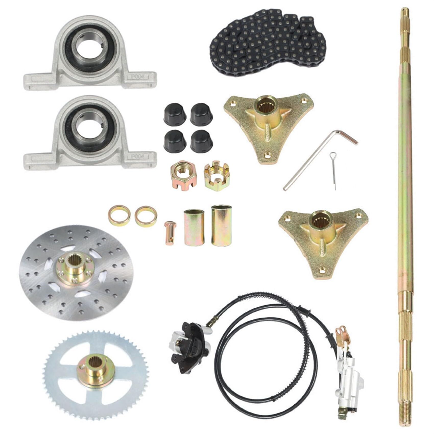 29 inch/740mm Rear Live Axle Kit with Brake Assembly & Chain ...