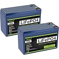 Amazon.com: ExpertPower 2 Pack 12V 10Ah Lithium LiFePO4 Deep Cycle Rechargeable Battery | 2500 ...