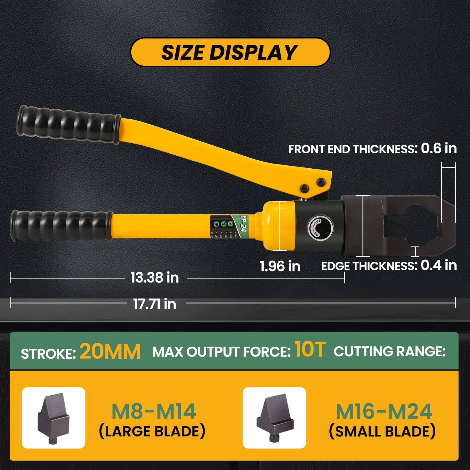 Mua Huanyu Hydraulic Nut Splitter Tool Heavy Duty Nut Separator Portable Cracker Force 10T ...