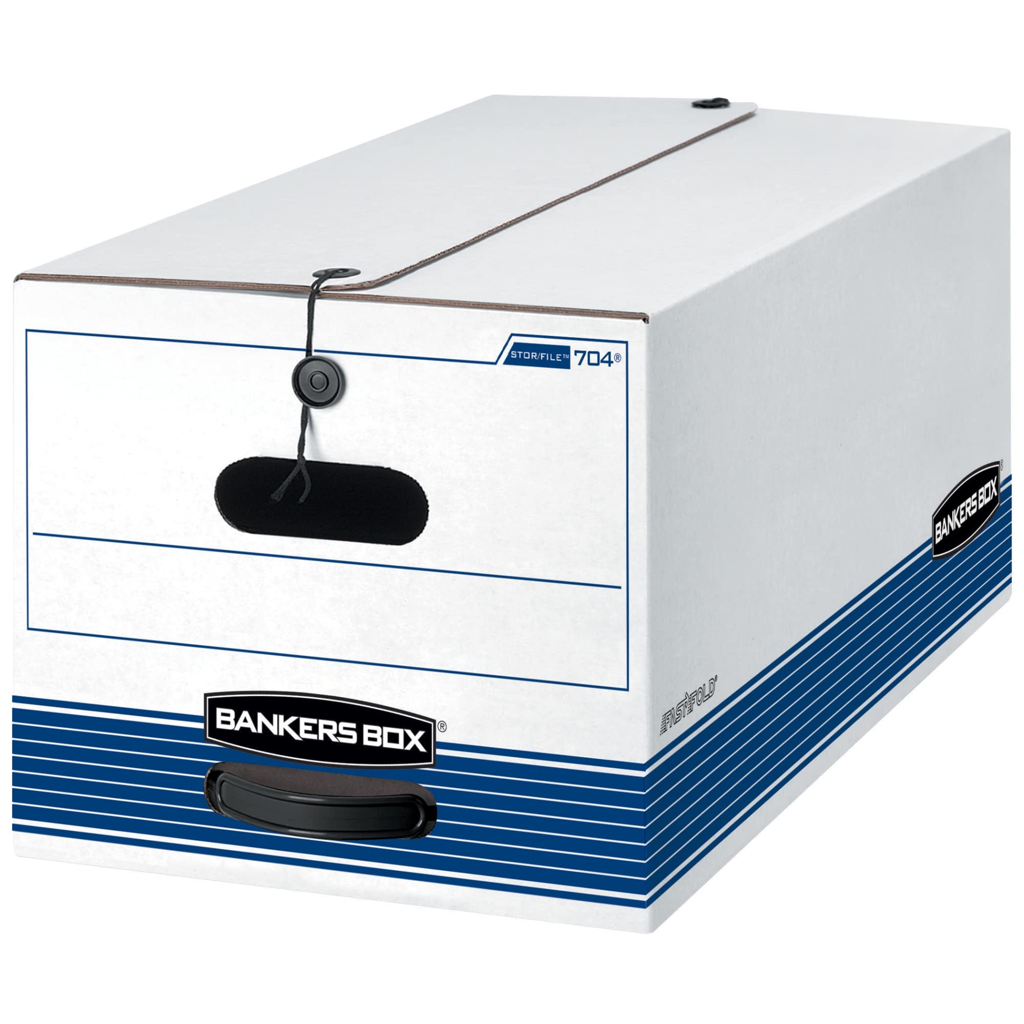 Bankers Box STOR/FILE Medium-Duty Storage Boxes, FastFold, String and ...