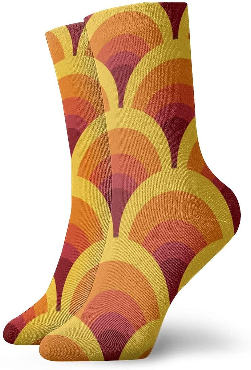 Amazon.com: 1970S Geometric Vintage Retro Unisex Fun Dress Socks ...