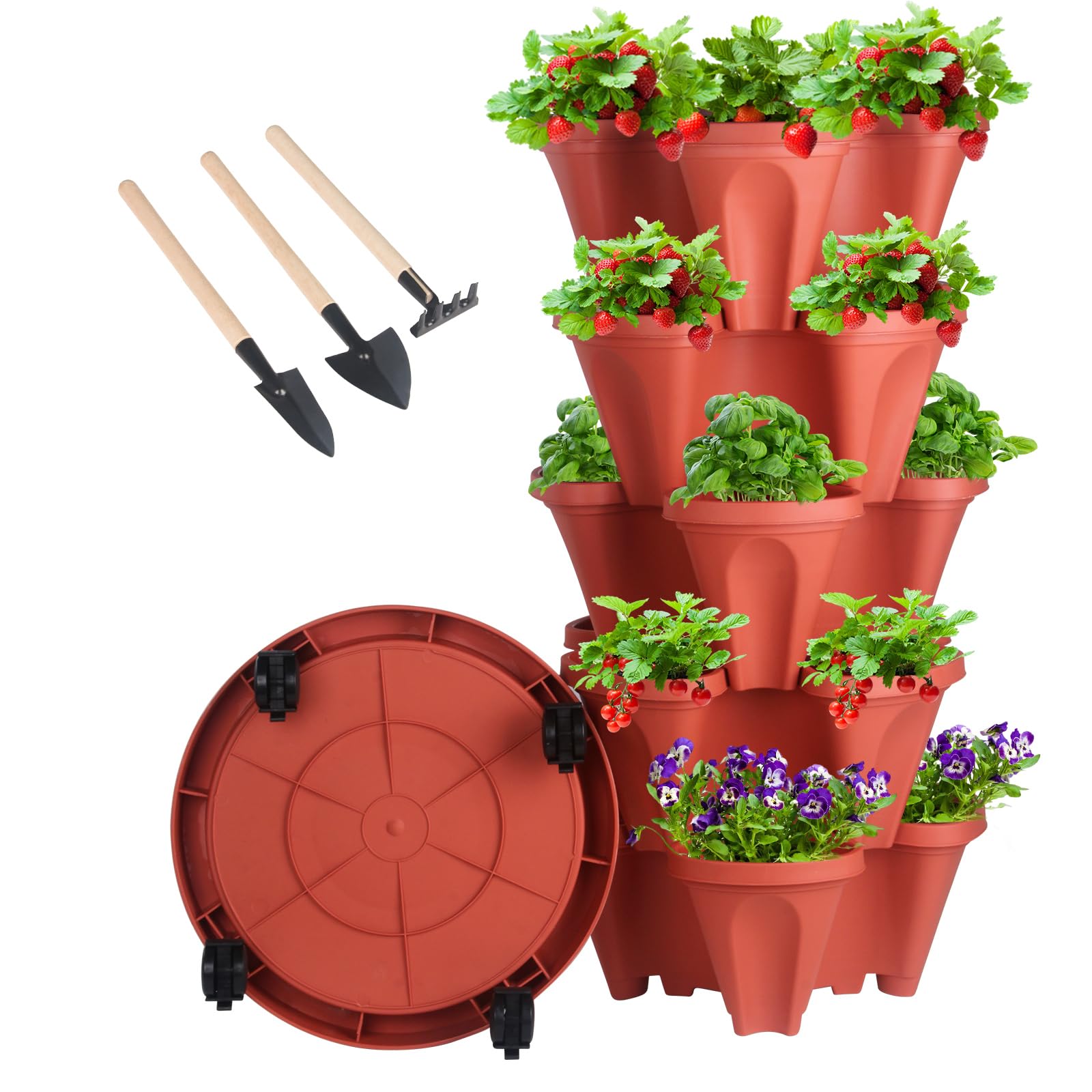 Mua Vertical Planter 5 Tier Stackable Planters Garden Planters ...
