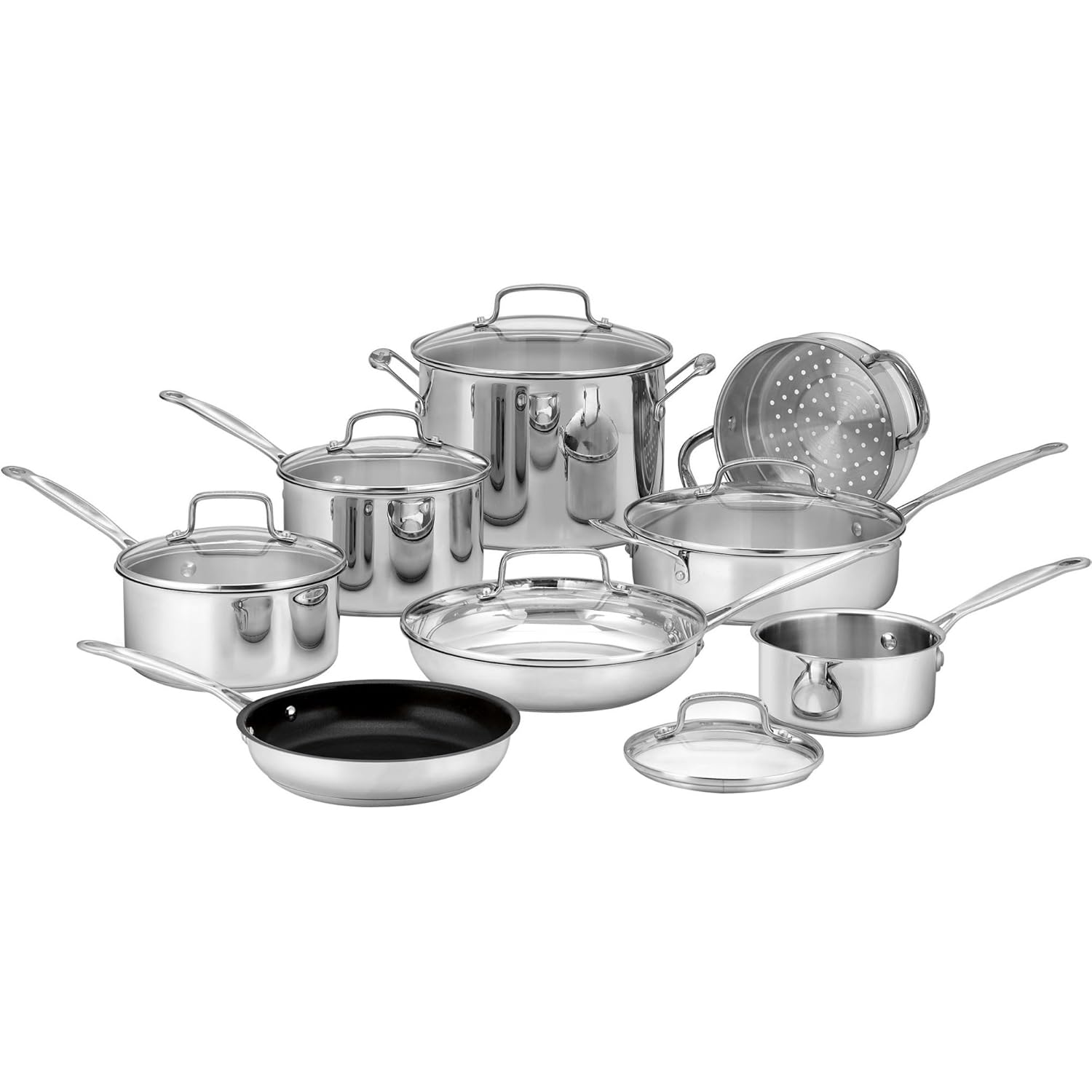 Cuisinart Chef's Classic Stainless 14-Piece Cookware Set - dealepic