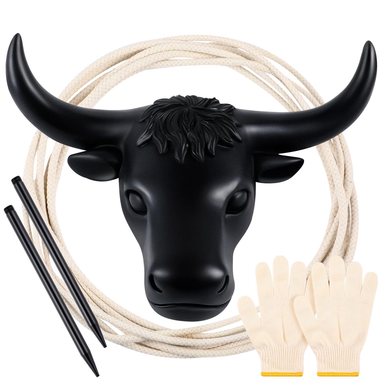 WinnerWhy Junior Steer Head Dummy Set Horn Spread 11" Complete Rodeo ...