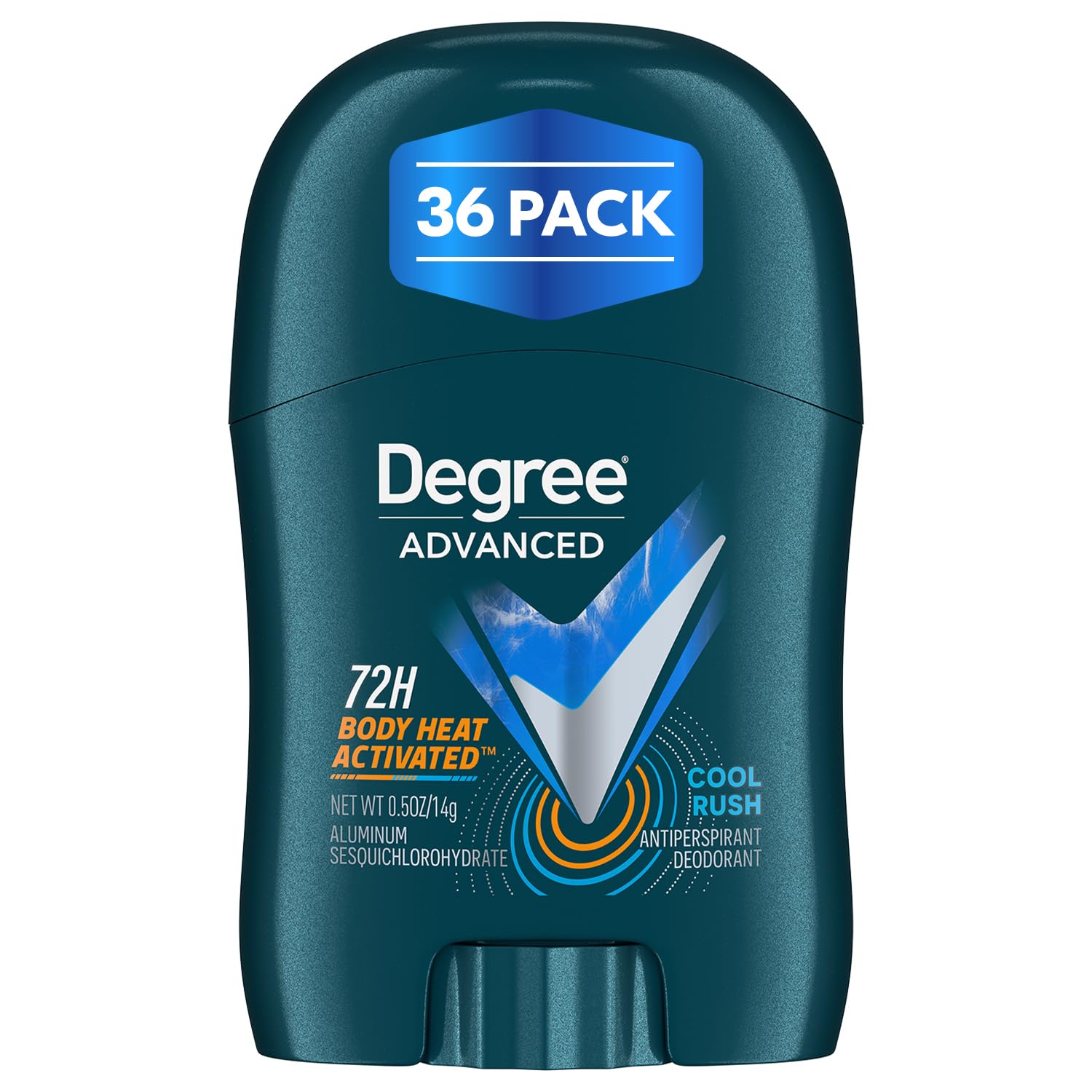 Degree Men’s Travel Deodorant Cool Rush 36-Pack – 72H Body Heat ...