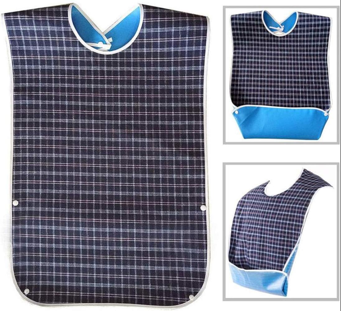 Adult Bibs Waterproof Eldly Bibs Washable Adult Mealtime Feeding Bibs ...