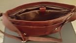Amazon.com: ESTALON Real Leather Messenger Bag for Men and Women ...