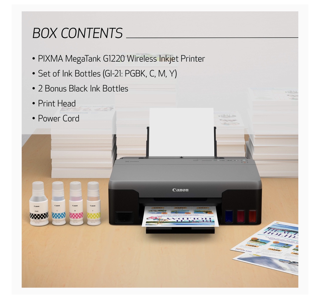 $33/mo - Finance Canon PIXMA G1220 Single Function MegaTank Inkjet ...