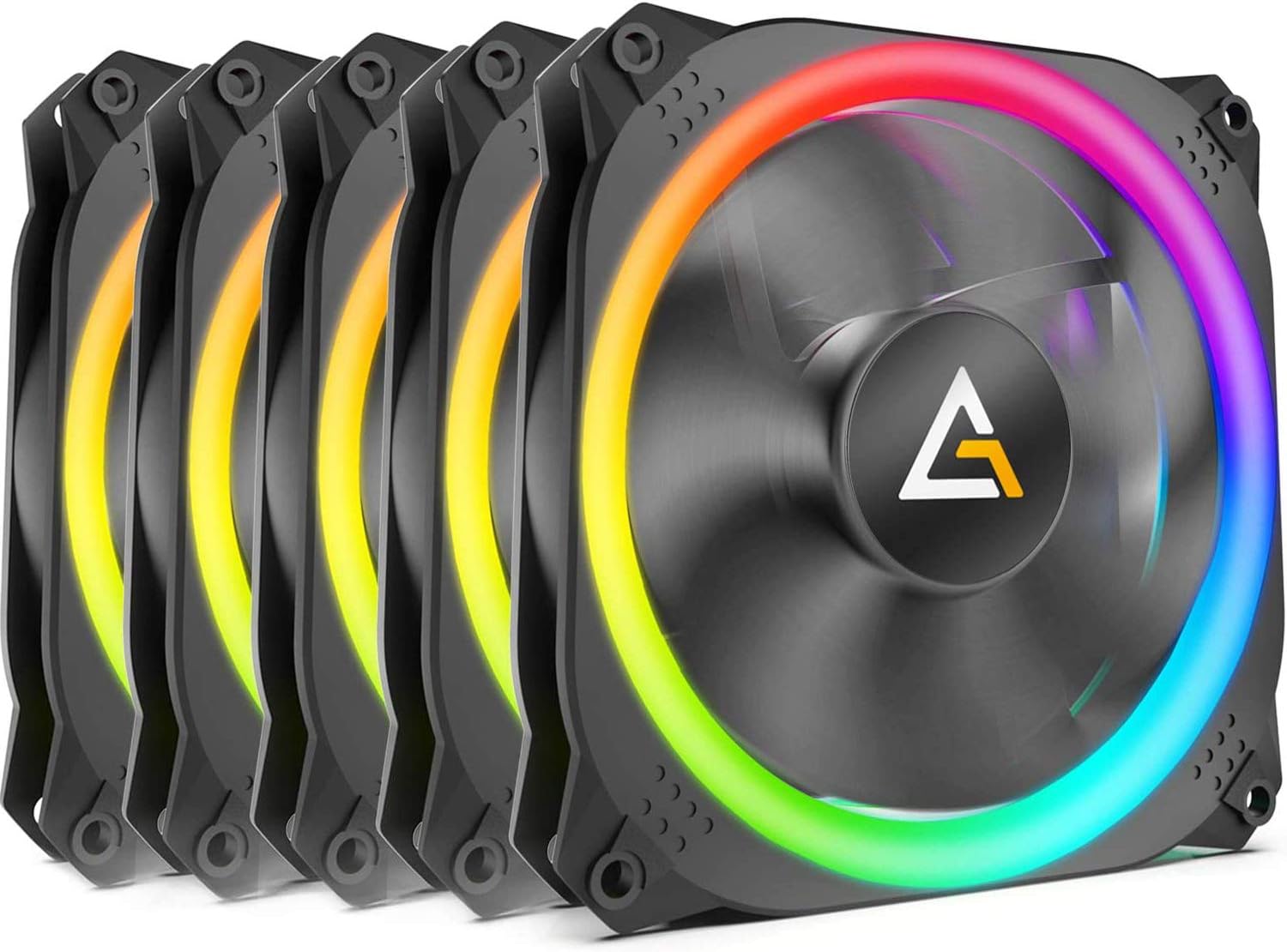 Antec Prizm 5+C ARGB Case Fans, 5 Pack 120mm Quiet Computer Cooling PC ...