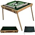 Amazon.com: Guokerlili Mahjong Tiles Set with Foldable Table for Indoor ...