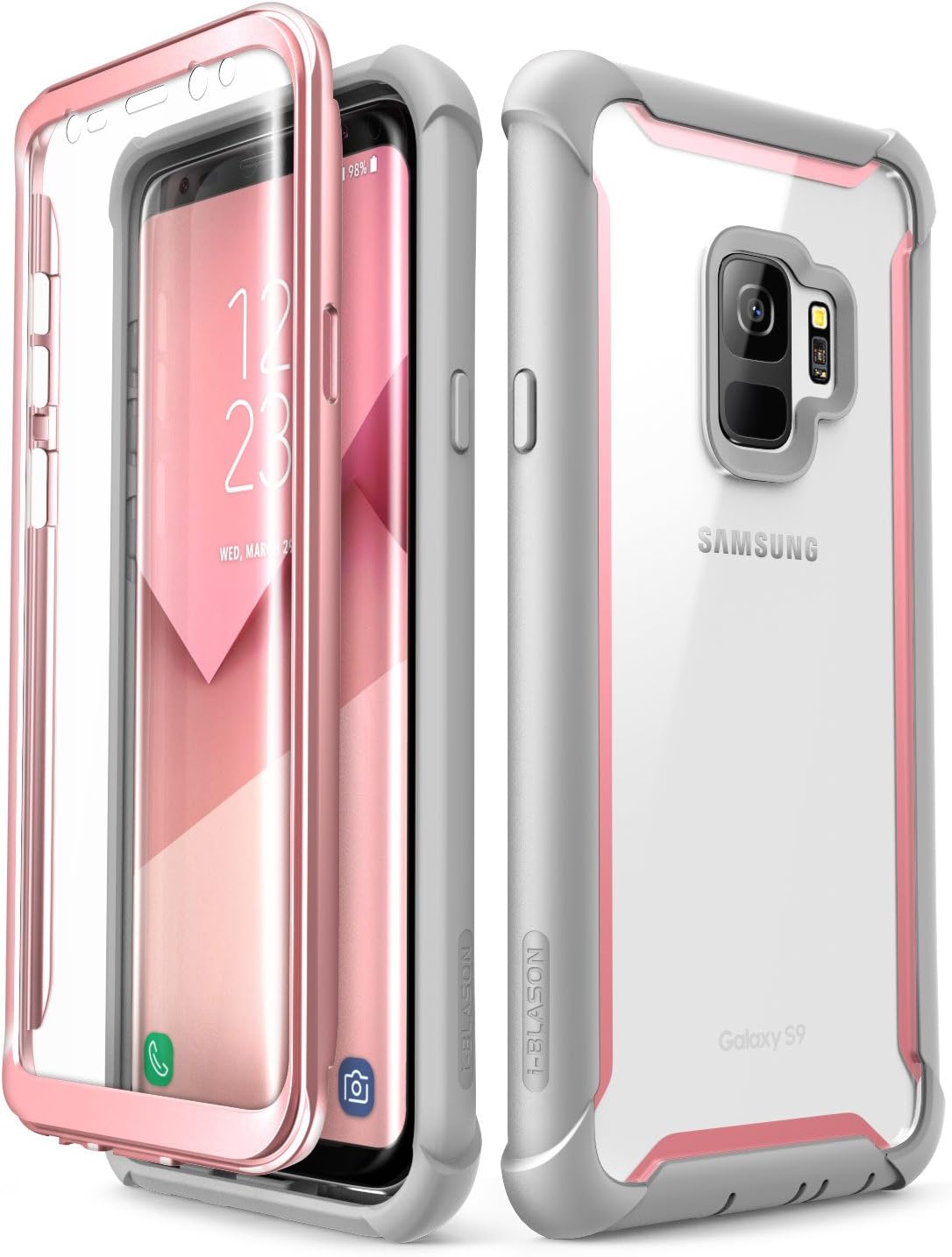 Samsung Galaxy S9 case, i-Blason [Ares] Full-Body Rugged Clear Bumper ...