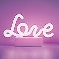 Amazon.com: Merkury Innovations 8" inch LED Neon Purple"Love" Sign ...