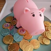 Amazon.com: Zaring Cute Pink Pig Money Box Plastic Piggy Bank for Kid's ...