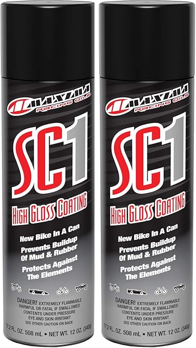 Maxima 78920-2PK SC1 Clear Coat Silicone Aerosol Spray, 24 fl. oz, 2 ...