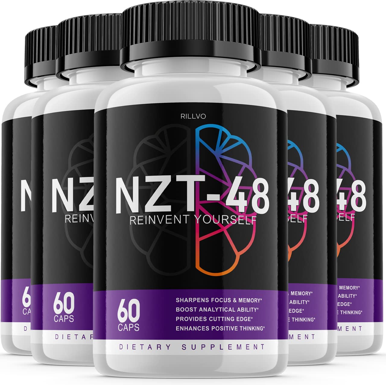 (5 Pack) NZT-48 Limitless Pill, NZT 48 Smart Pill Brain Booster ...