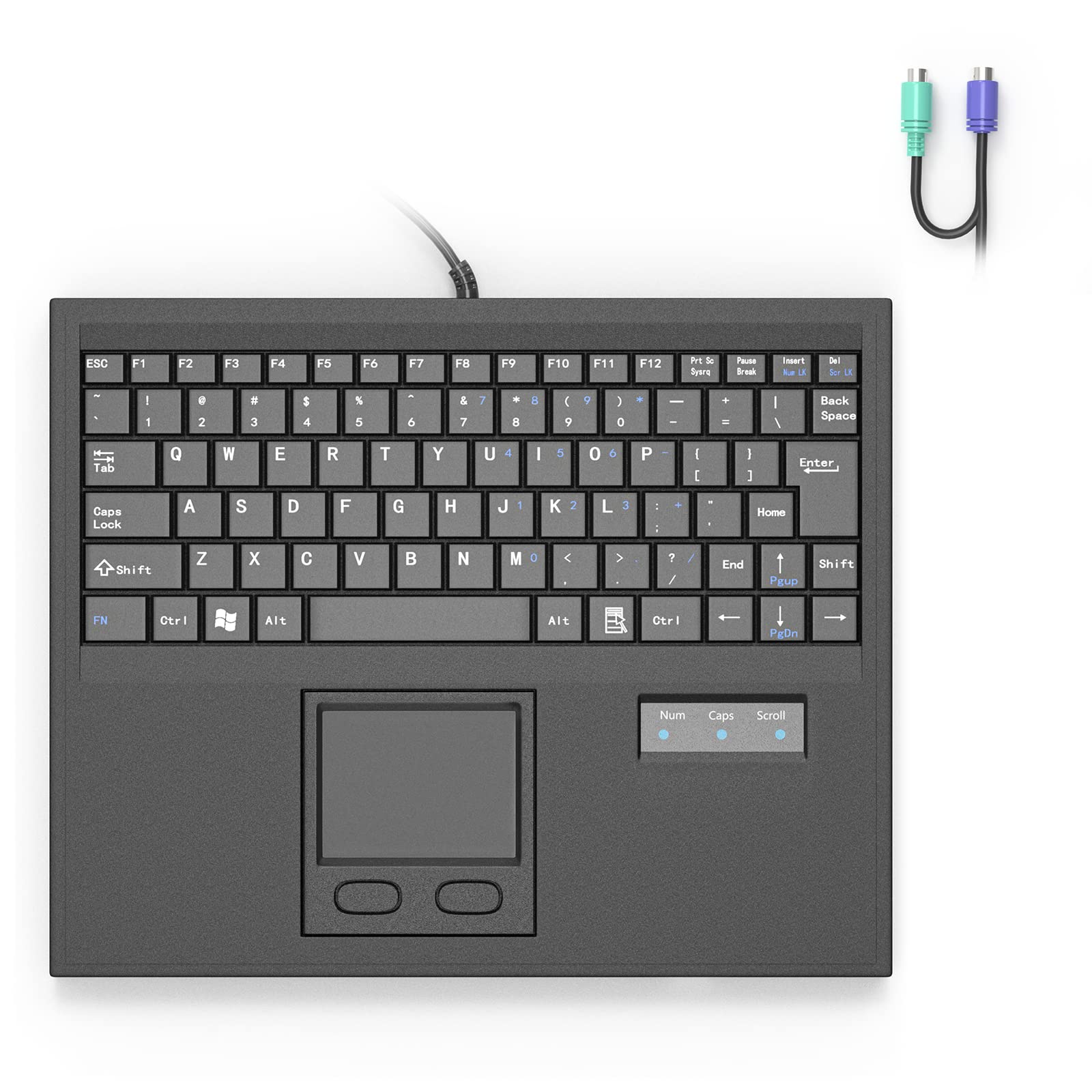 Mua E-SDS Wired Machine Keyboard with Touchpad Portable Compact - PS/2 Interface trên Amazon Mỹ ...