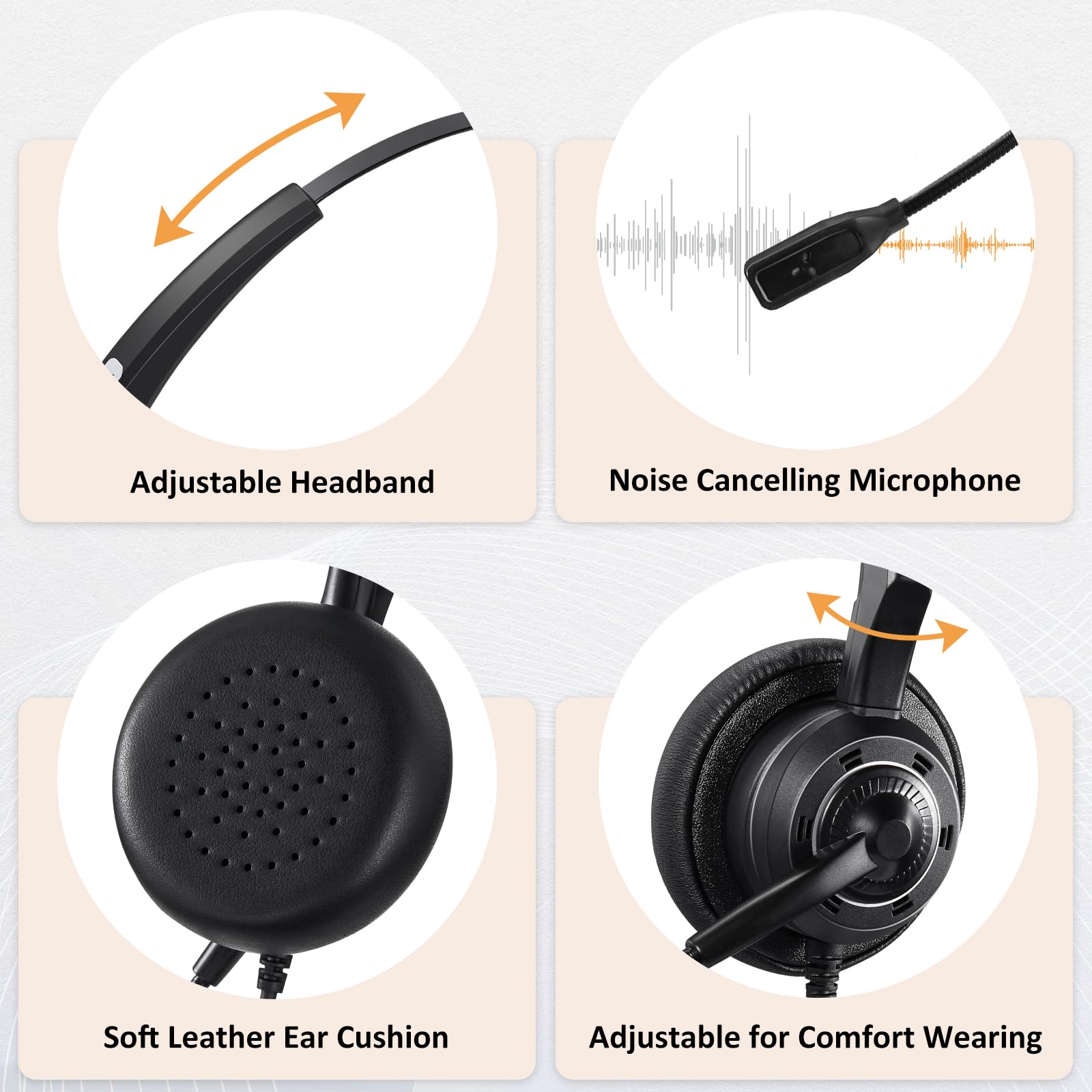 Mua Phone Headset 2.5mm with Noise Canceling Mic & Volume Control Ultra ...