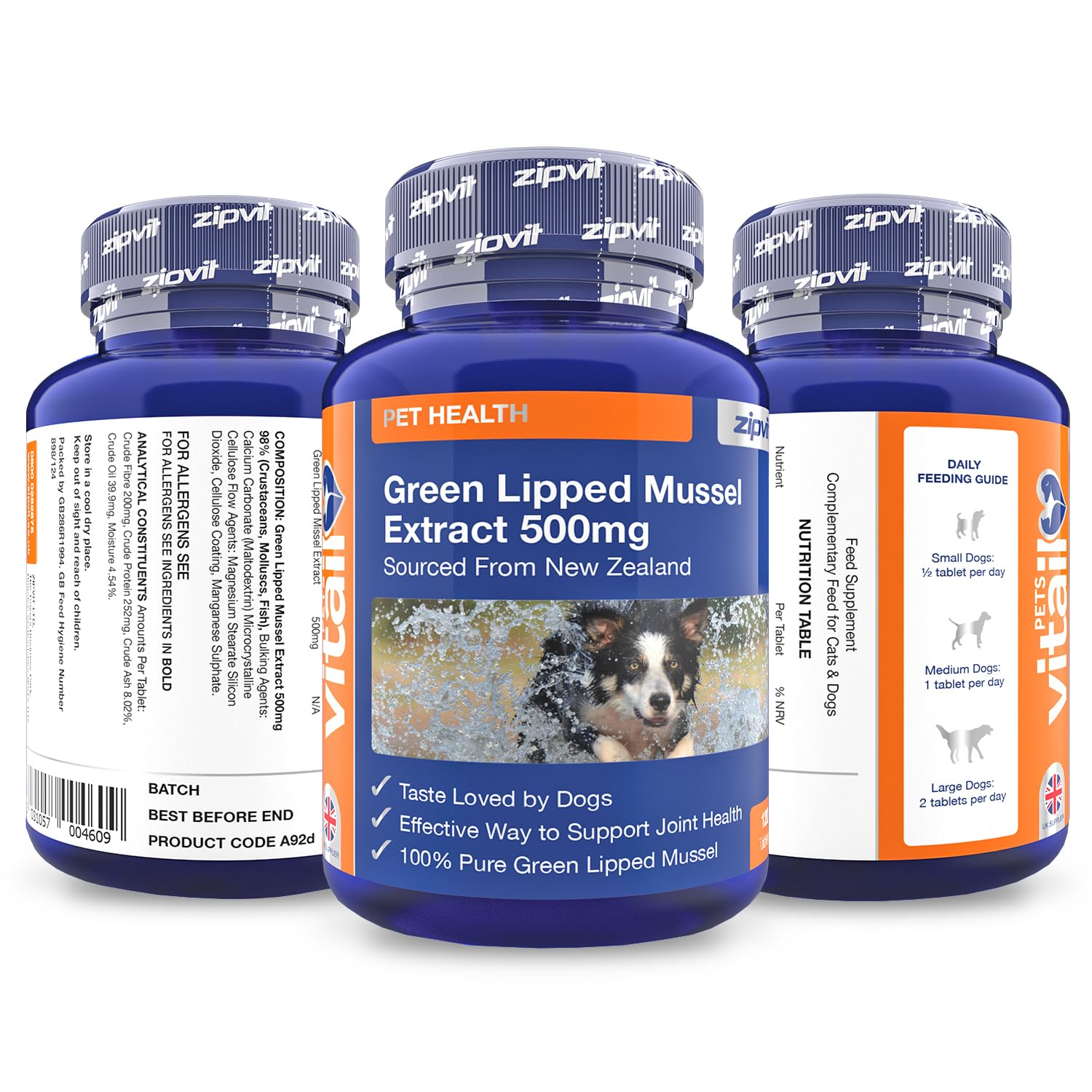 Mua Green Lipped Mussel for Dogs, 500mg. 120 Tablets. Formulated for ...