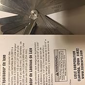 Lisle 68100 Deluxe Feeler Gauge, Replacement Parts - Amazon Canada
