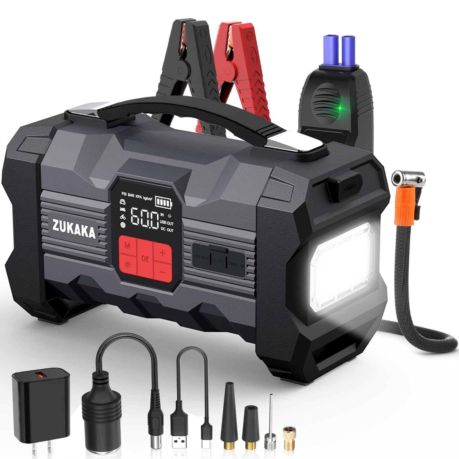 Mua ZUKAKA Car Auto Jump Starter 4000A Peak 26800mAh Battery Starter Up ...